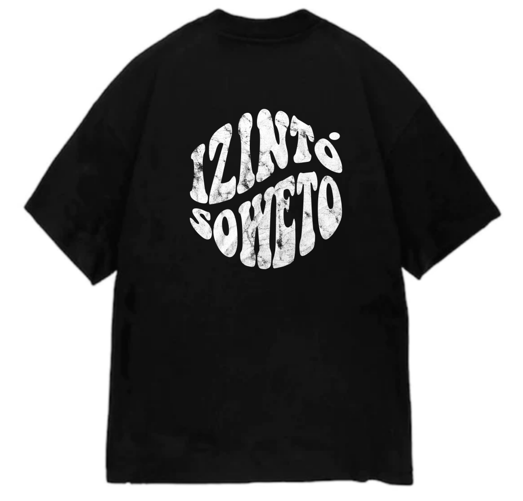 Black Izinto Soweto Retrofunk T-Shirt - Izinto Clothing
